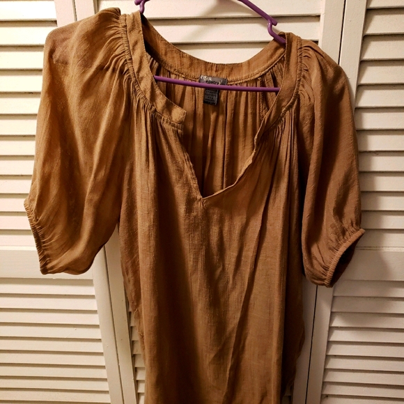 Poetry | Tops | Poetry Clothing Flowy Sheer Tunic Top Size M | Poshmark